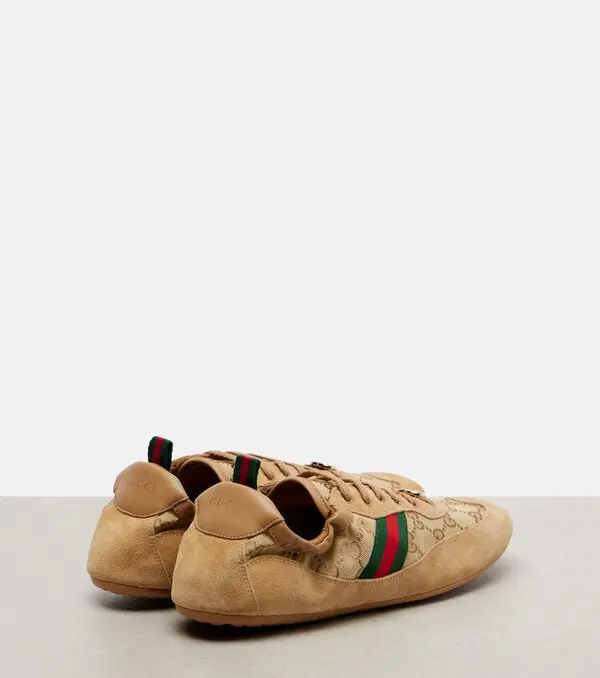 Gucci Gg Canvas Shift Sneakers - Beige
