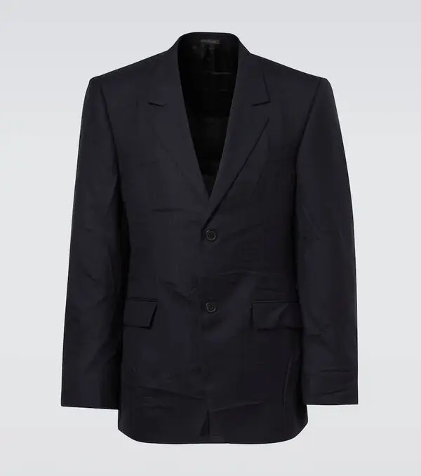 Balenciaga Pinstripe Wool Blazer