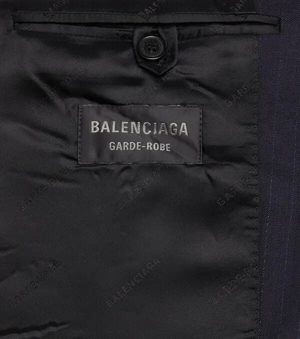 Balenciaga Pinstripe Wool Blazer