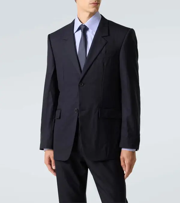 Balenciaga Pinstripe Wool Blazer