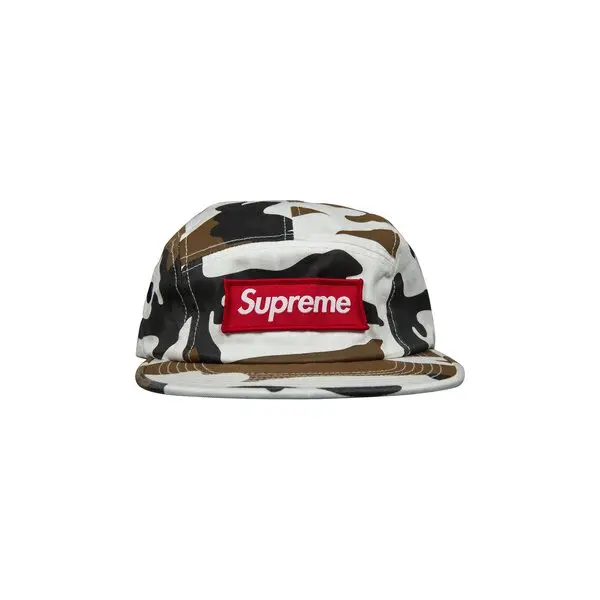 Supreme Camo Camp Cap - White