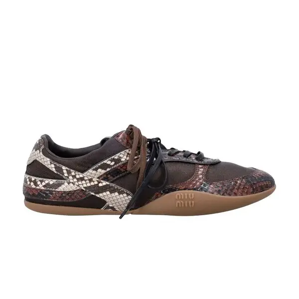 Miu Miu Python Print Sneakers