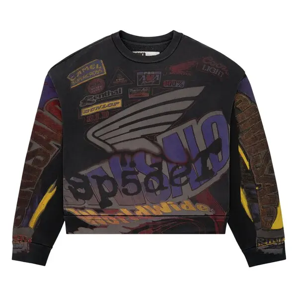 SP5DER Trompe-l’œil Crewneck