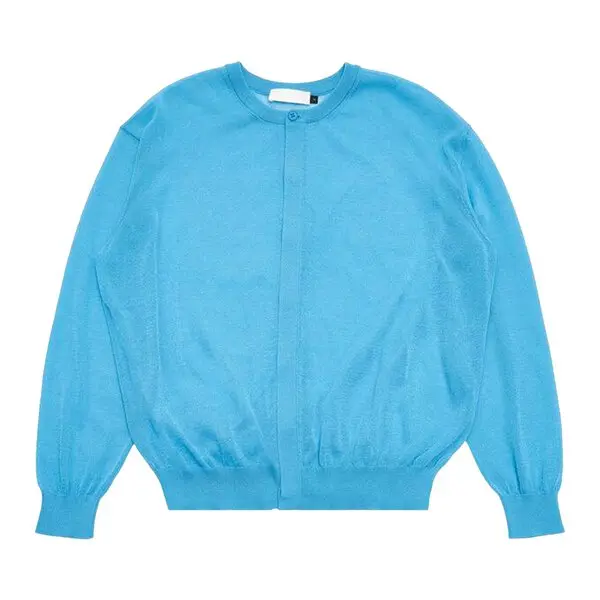 AMOMENTO Sheer Round Cardigan