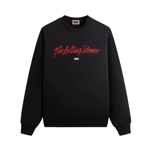 Kith For The Rolling Stones Monogram Tongue Nelson Crew