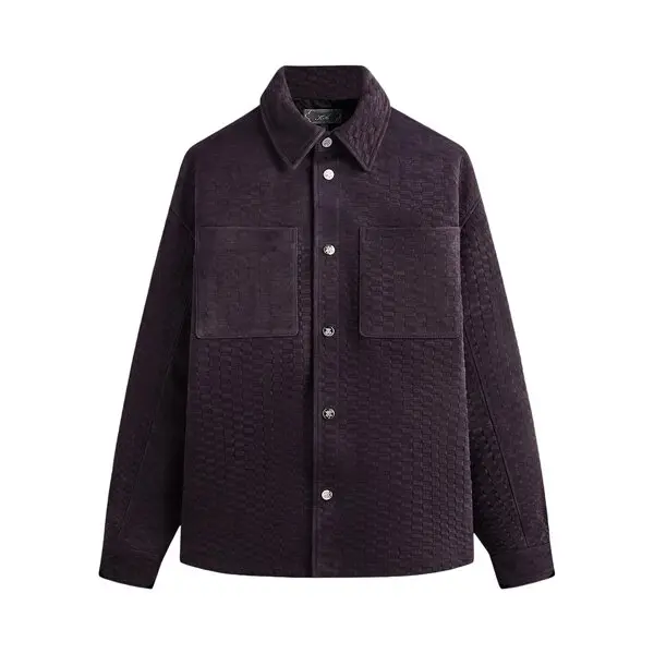 Kith Monogram Suede Apollo Ii Shirt - Brown