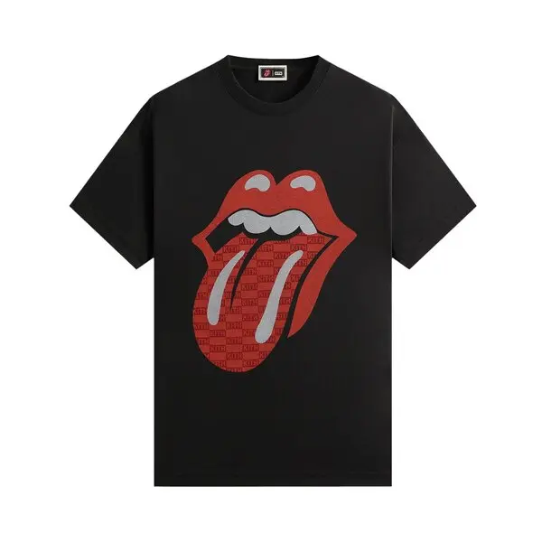 Kith For The Rolling Stones Monogram Tongue Tee - Black
