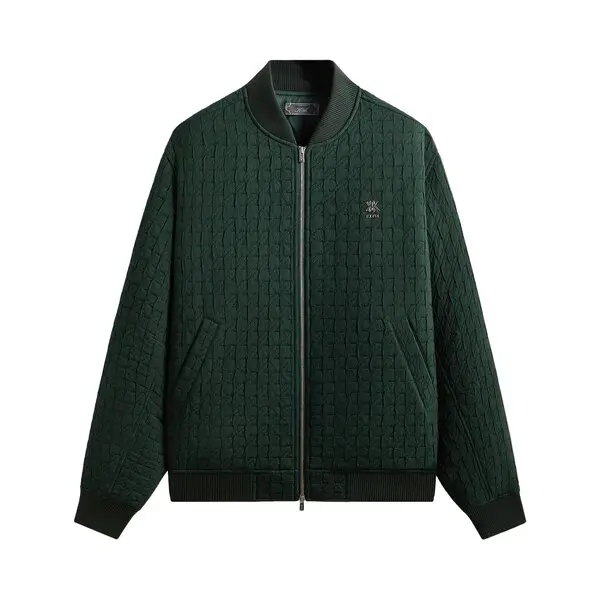 Kith Check Quilt Avery Bomber Jacket - Green