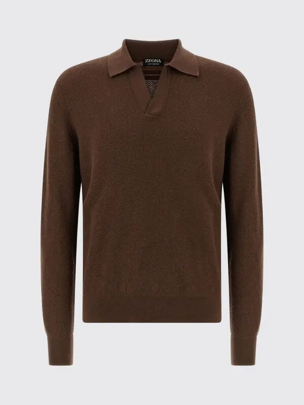 Zegna Polo Shirt - Brown