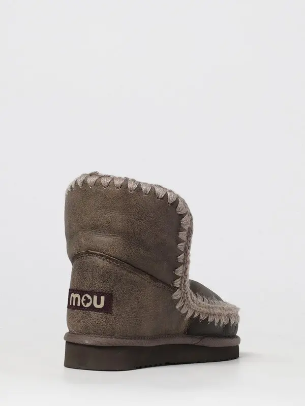 Mou Metallic Ankle Boots - Grey