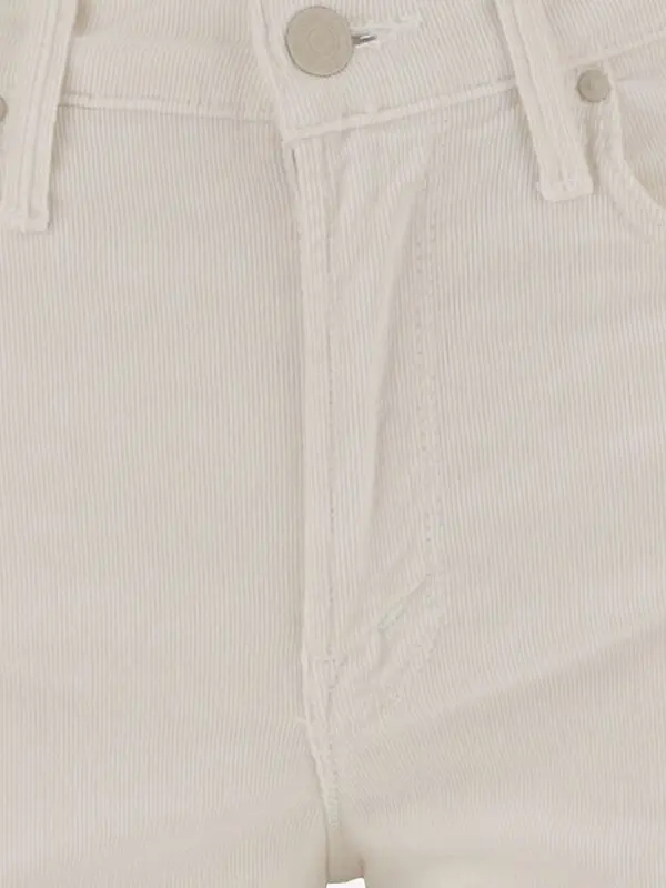 MOTHER Wide Leg Jeans - White