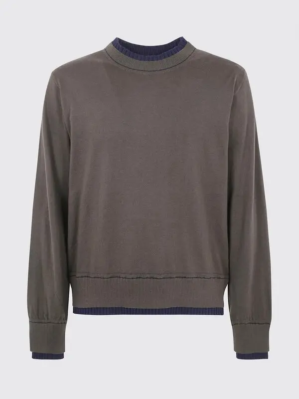Sacai Crew Neck Pullover - Kaki