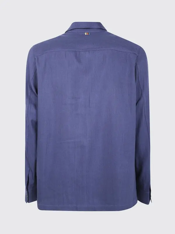 Paul Smith Textured Shirt Jacket - Blue