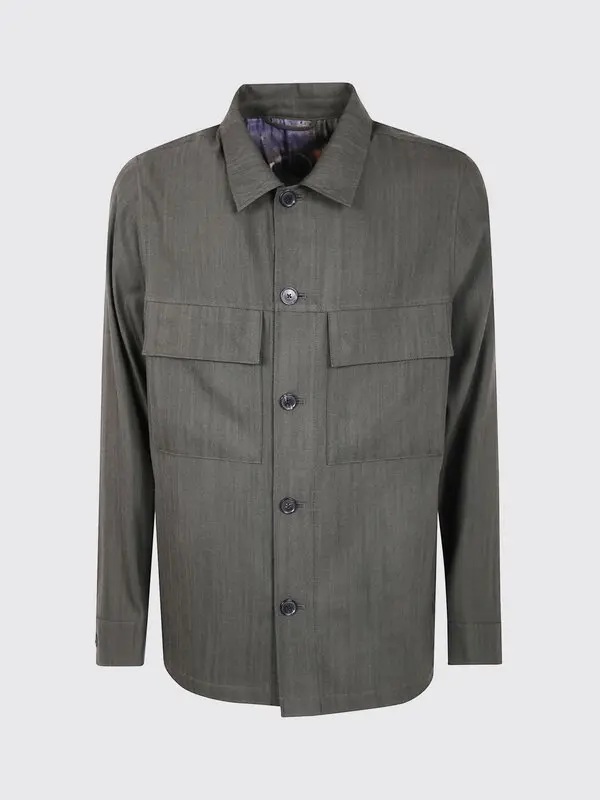 Paul Smith Textured Shirt Jacket - Green