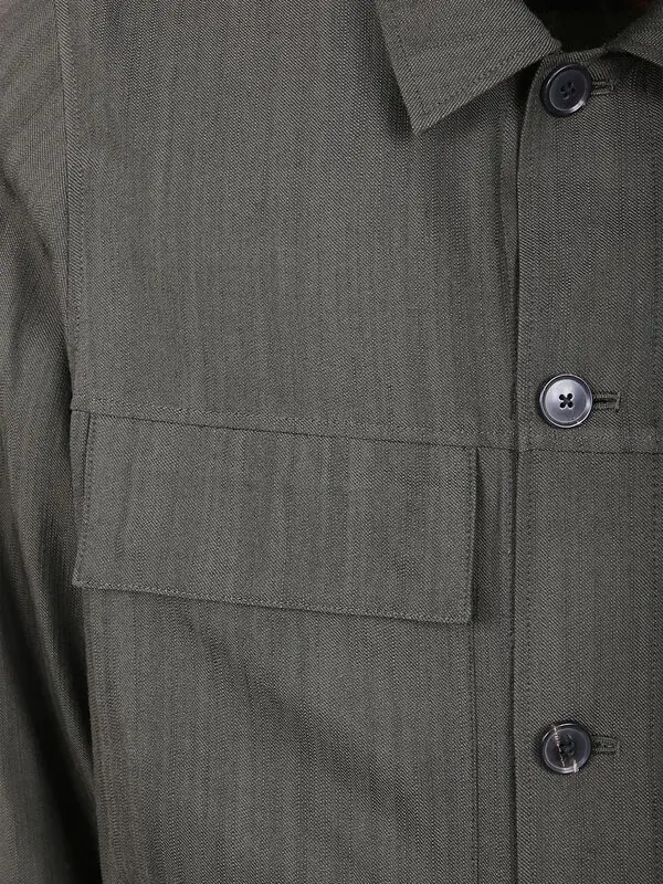Paul Smith Textured Shirt Jacket - Green