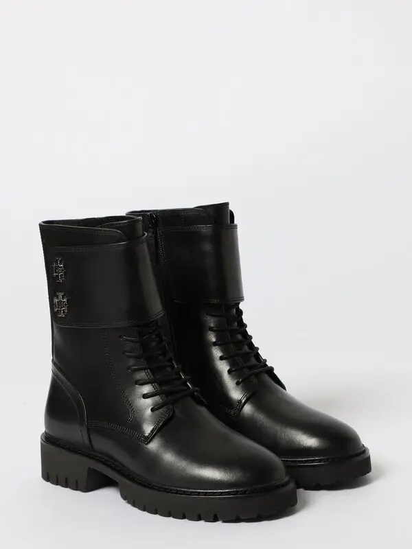 Tory Burch Leather Combat Boots