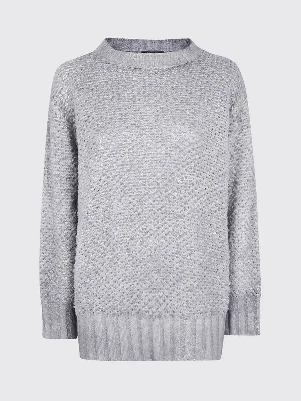Avant Toi Textured Pullover Sweater - Grey
