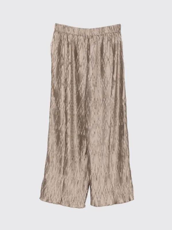 BY MALENE BIRGER Crinkled Wide Leg Pants - Gold