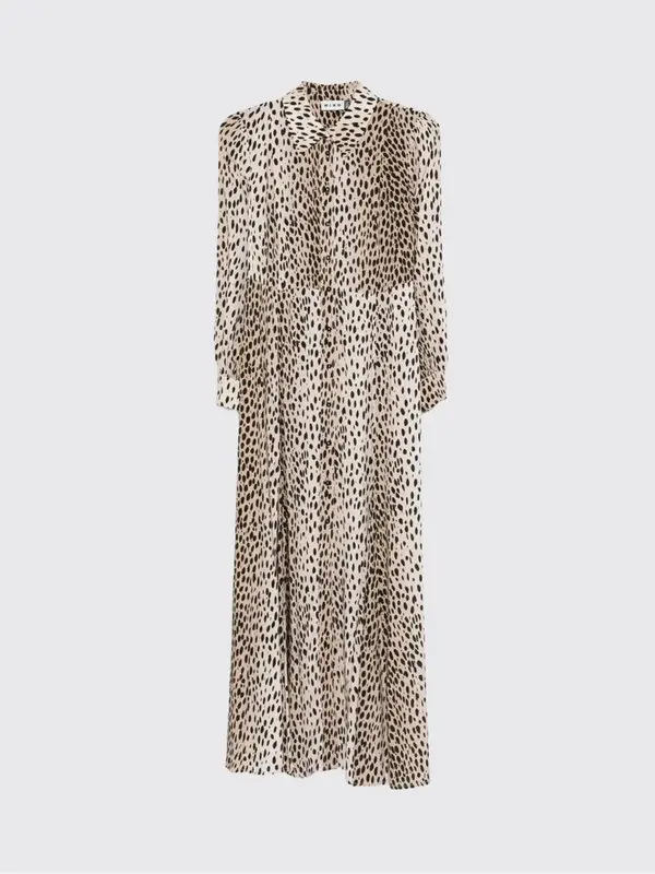 Rixo Leopard Print Maxi Dress - Black