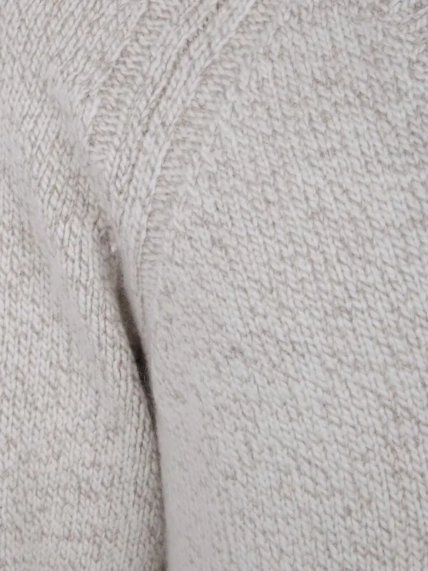 Zegna V-neck Fine Knit Sweater - Natural