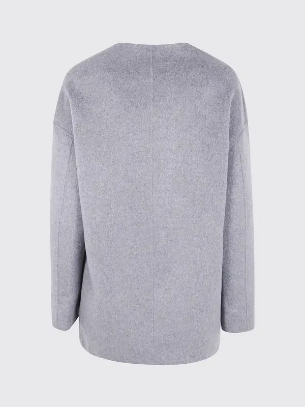 Loulou De Saison Band Collar Coat - Grey