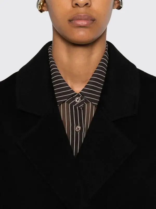 Loulou De Saison Double Breasted Coat - Black