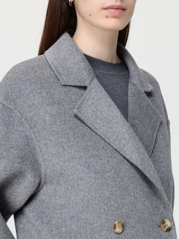 Loulou De Saison Double Breasted Coat - Grey