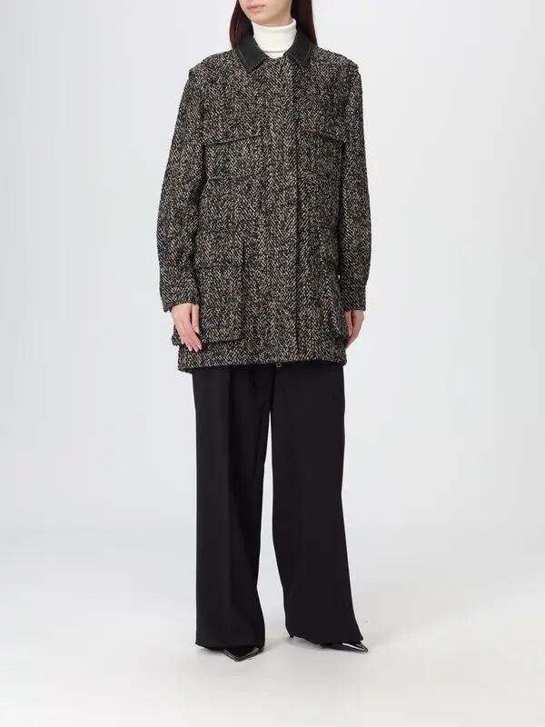Max Mara Textured Mid Length Coat