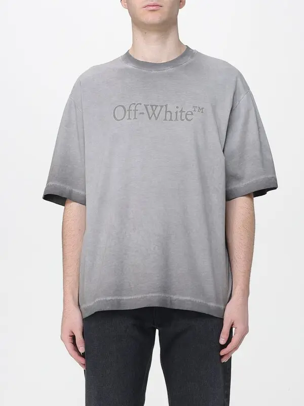Off-white Gray T-shirts For Men | Editorialist
