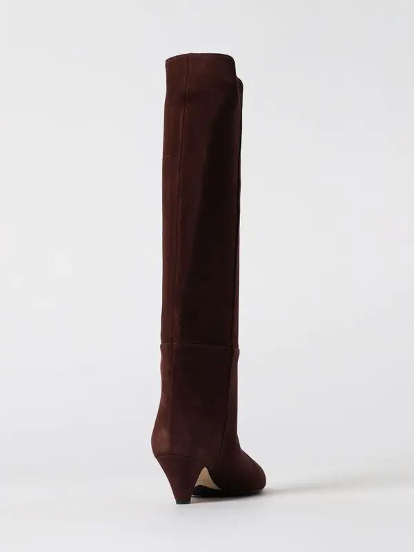 ANNA F. Knee High Boots - Burgundy