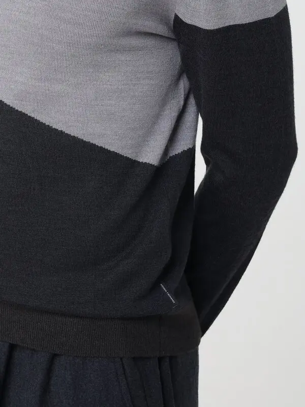 Armani Exchange Color Block Pullover Sweater