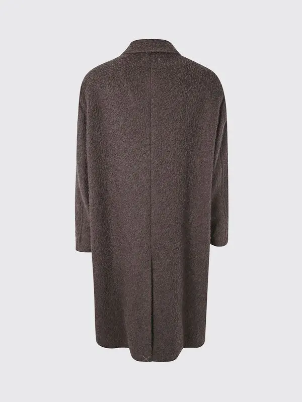 GOLDEN GOOSE Textured Button-detailed Coat - Brown