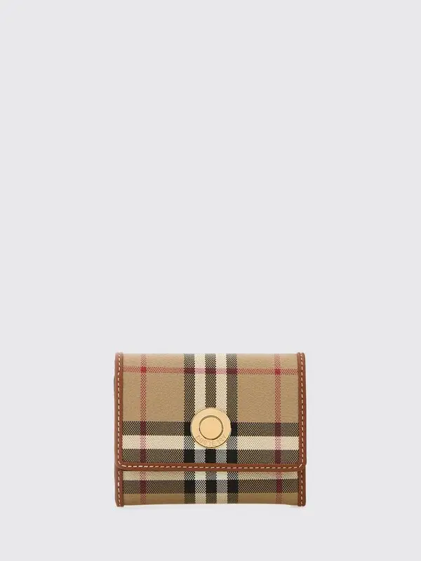 Burberry Vintage Check Coated Cotton Continental Wallet