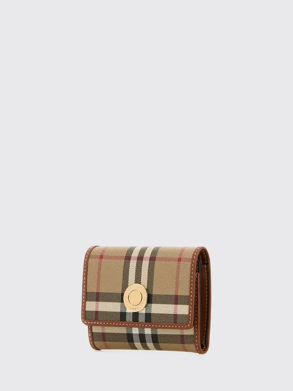 Burberry Vintage Check Coated Cotton Continental Wallet