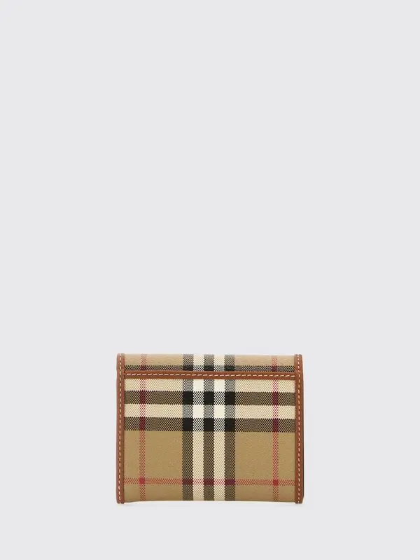 Burberry Vintage Check Coated Cotton Continental Wallet