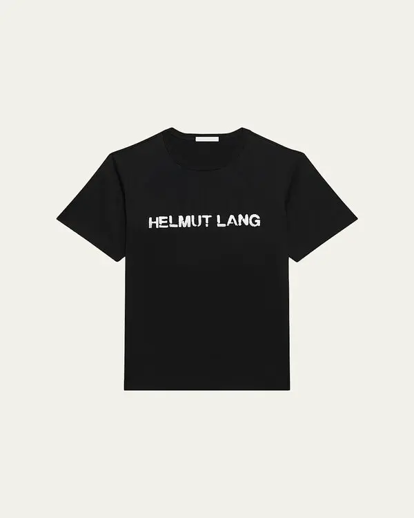 Helmut Lang Relaxed-fit Stencil Cotton Tee - Black - 00