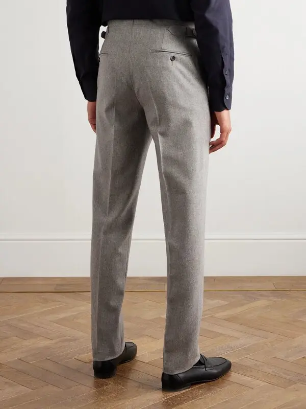 Thom Sweeney Tapered Wool Trousers