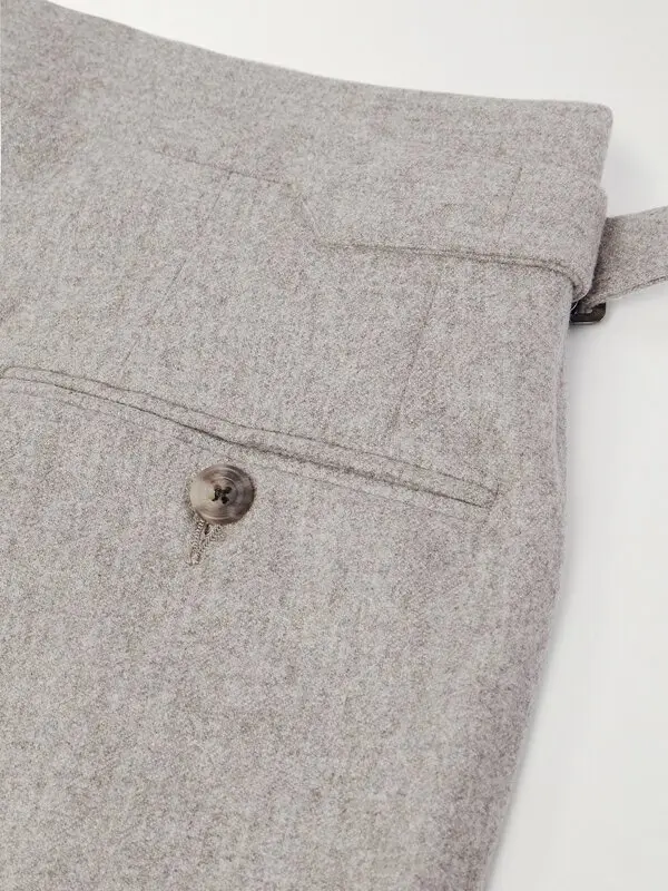 Thom Sweeney Tapered Wool Trousers