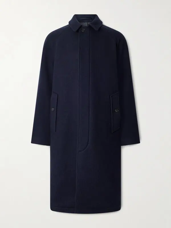 Thom Sweeney Virgin Wool And Cashmere-blend Coat