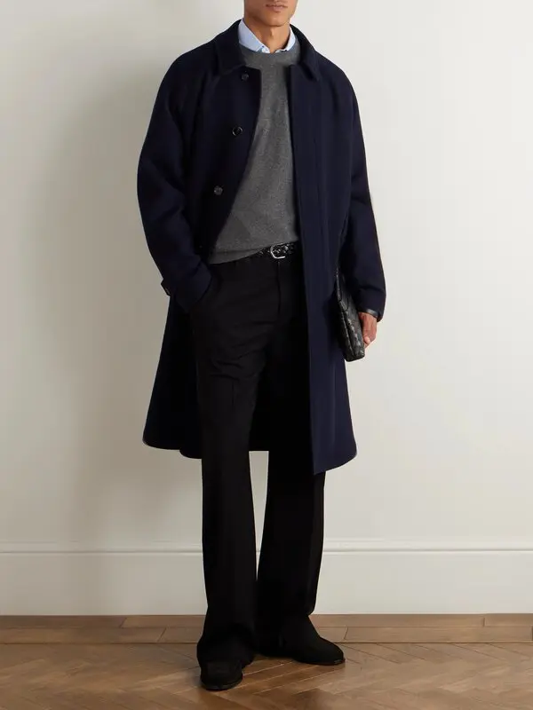 Thom Sweeney Virgin Wool And Cashmere-blend Coat
