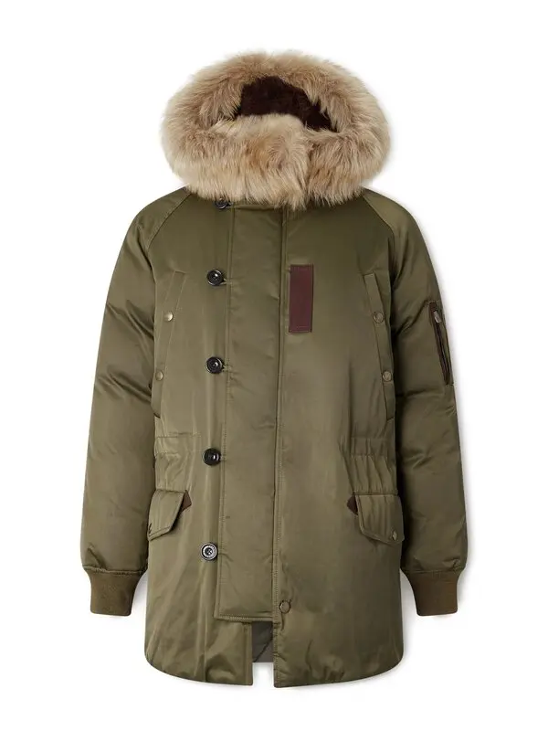 Ralph Lauren Shearling-trimmed Down Jacket