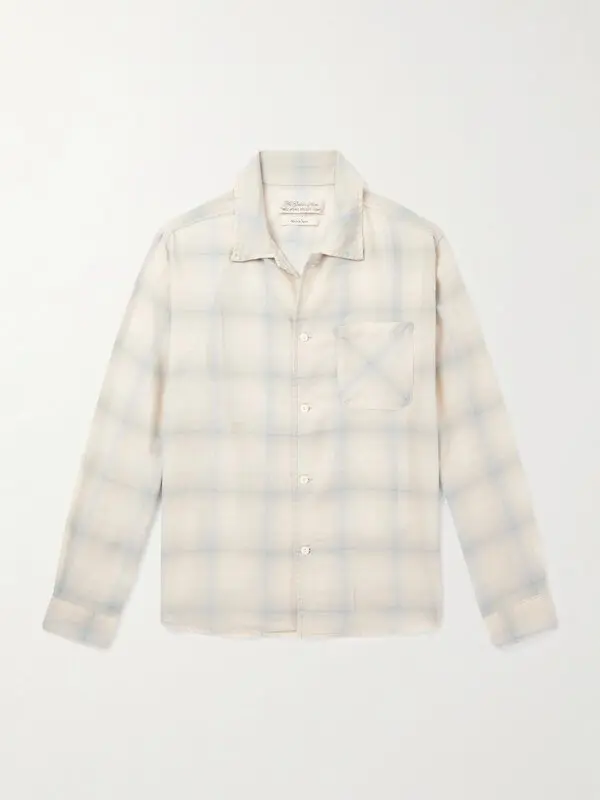 REMI RELIEF Viera Checked Wool-blend Flannel Shirt