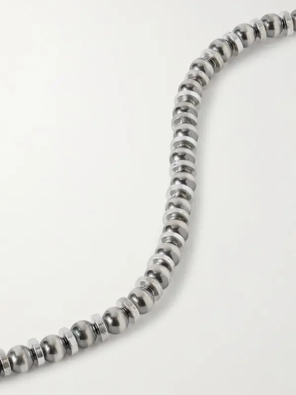 MIKIA Hematite Beaded Necklace