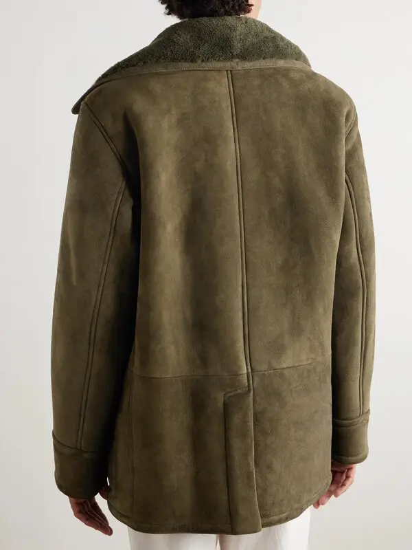 Ralph Lauren Purple Label Shearling Double-breasted Jacket