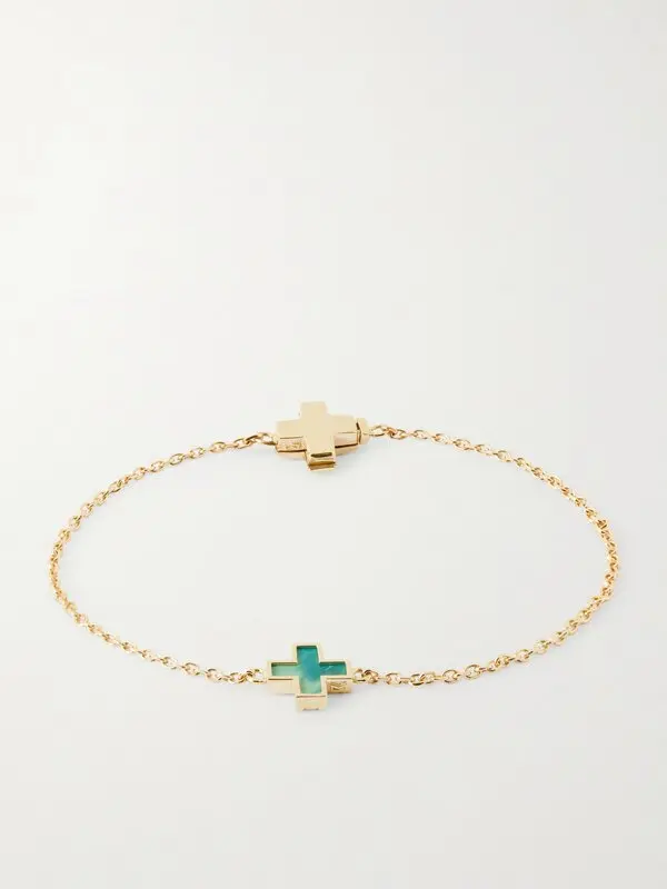 Luis Morais 14-karat Bracelet With Turquoise - Gold