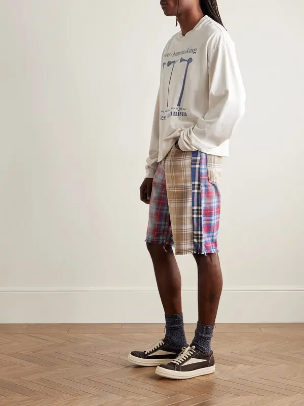 GALLERY DEPT. Marley Patchwork Flannel Shorts