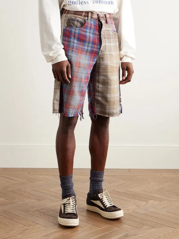 GALLERY DEPT. Marley Patchwork Flannel Shorts