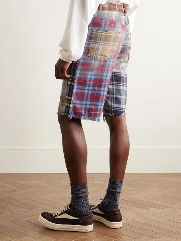 GALLERY DEPT. Marley Patchwork Flannel Shorts