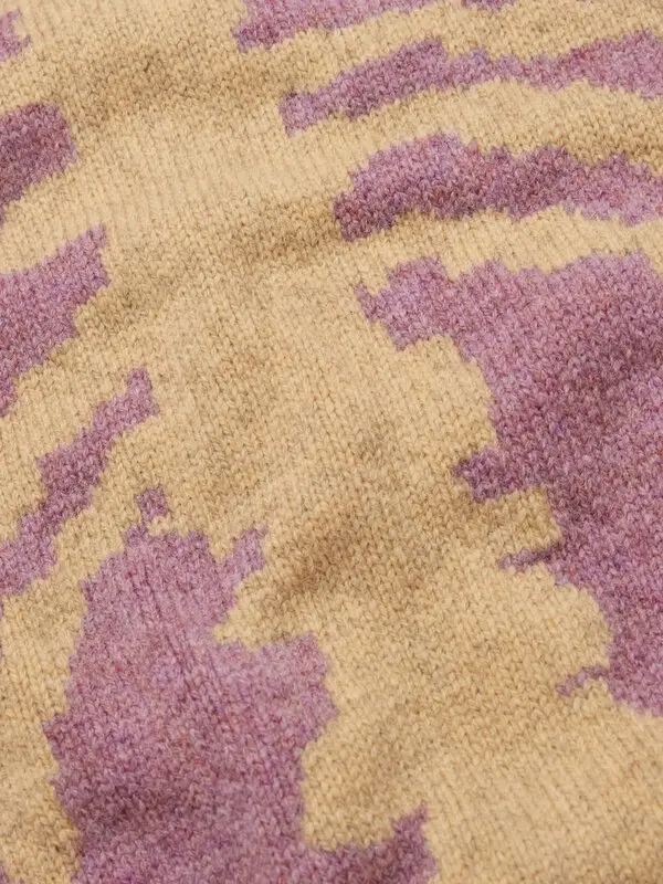Kapital Oversized Intarsia Wool Sweater