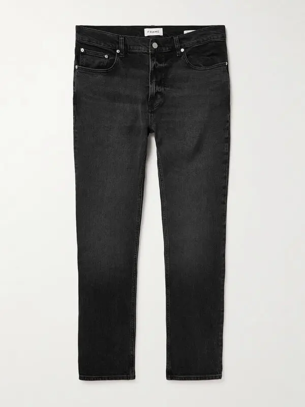 FRAME Modern Straight-leg Jeans - Black